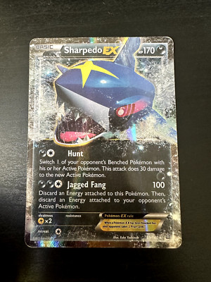Pokémon TCG - Sharpedo EX - 91/160 - Ultra Rare - XY: Primal Clash ...