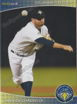 2018 Columbia Fireflies Cannon Chadwick RC Rookie NY Mets | eBay