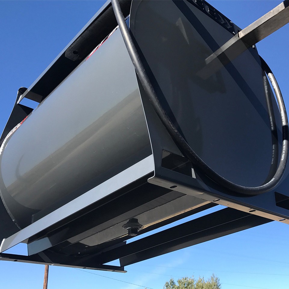 LEE DT 200 Diesel Fuel Transfer Tank 200Gal Steel Portable Tank with 15 ...