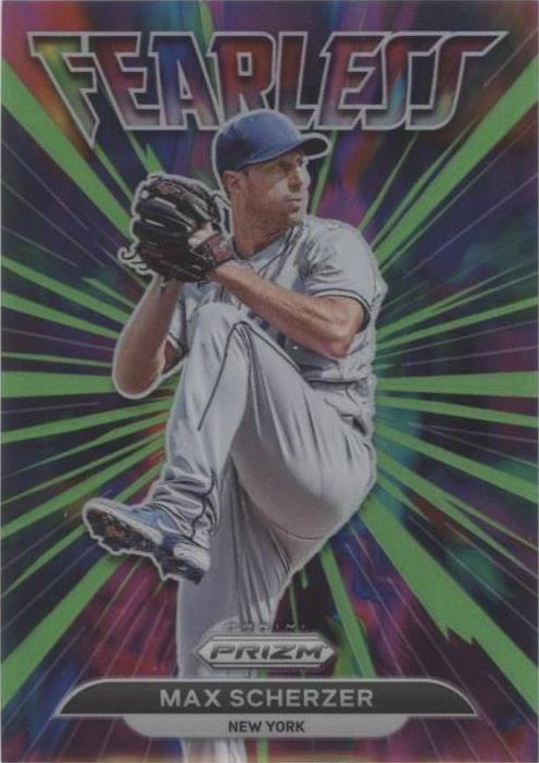 2022 Panini Prizm - Fearless Max Scherzer #FL-1 Lime Green Prizm /125 ...