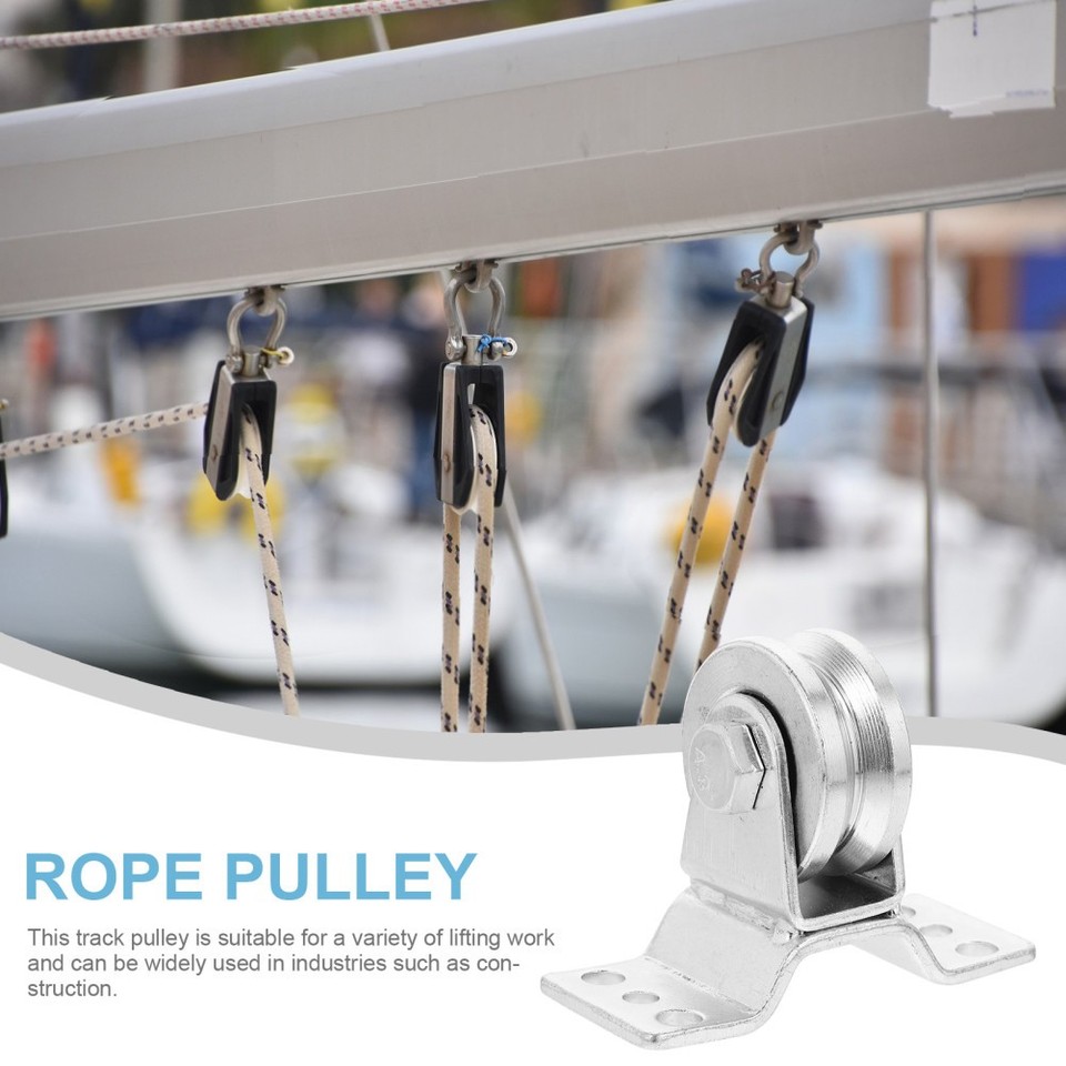 Wire Pulling Pulley for Ropes Hanging Rail Track Heavy Duty Roller ...