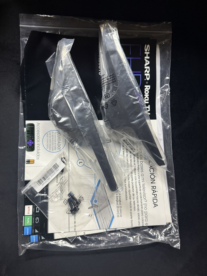 Sharp LC-43LB601U / LC-50LB601U TV Stand Legs, Screws & Manual Included ...