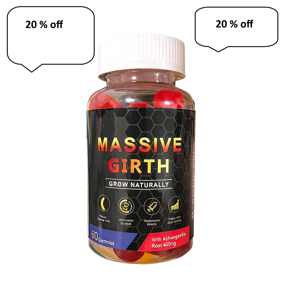 Male Enhancement Gummies Testosteron Booster Massive Girth Supplement ...