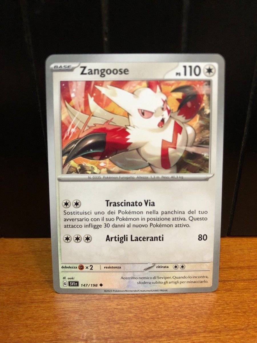 Pokemon Zangoose Card Zangoose Reverse Scarlet & Violet SVIen