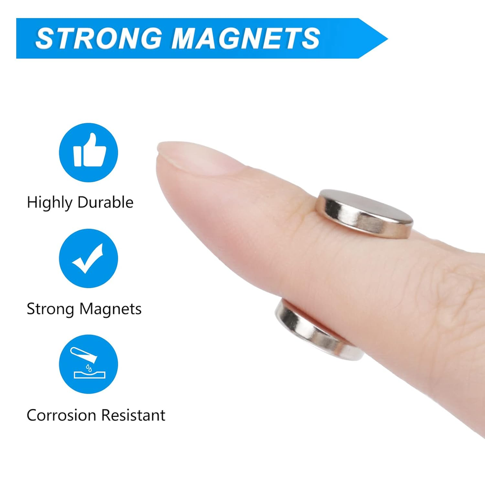 50 Strong Neodymium Magnets 15mmX 2mm Round Disc Fridge Scientific Rare ...