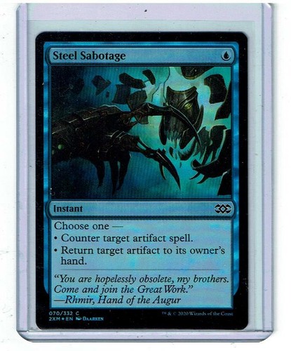 Steel Sabotage - Foil - Double Masters - Magic the Gathering | eBay