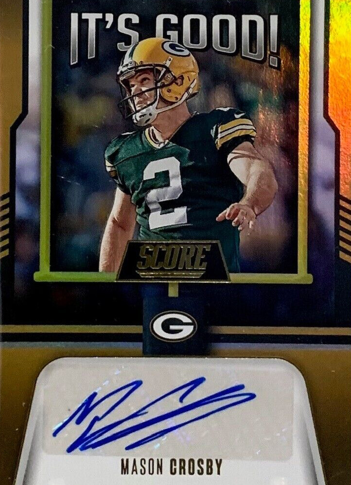 2023 Score - It's Good! Autographs #IG-29 Mason Crosby (AU) for sale ...