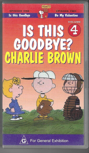 IS THIS GOODBYE? CHARLIE BROWN : Volume 4 (Pal Vhs Video) near new ...