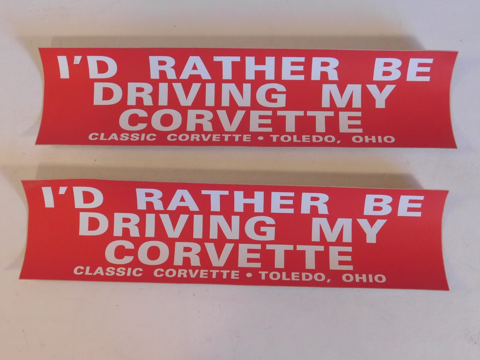 I'd Rather Be Driving My Corvette Bumper Sticker Classic Corvette ...