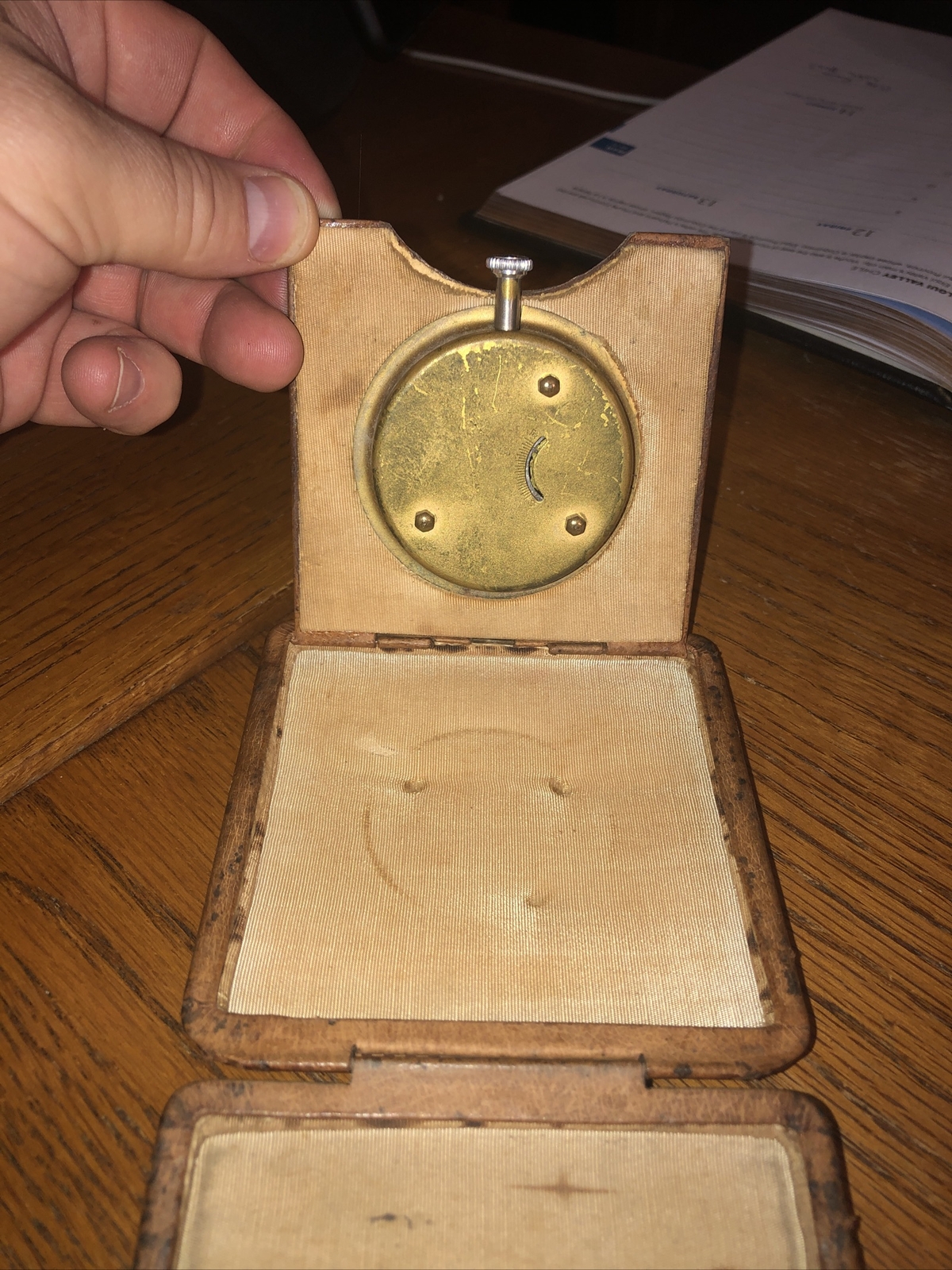 Sochard Leather Travel Clock Ow/ General George Stanley Smith Elisha ...