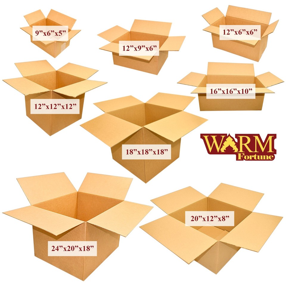 WF 10x8x6 Corrugated Shipping Boxes Cardboard Paper Boxes Shipping Box ...