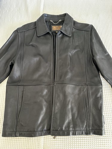 Men’s Rainforest Soft Genuine Leather Jacket Medium Black | eBay