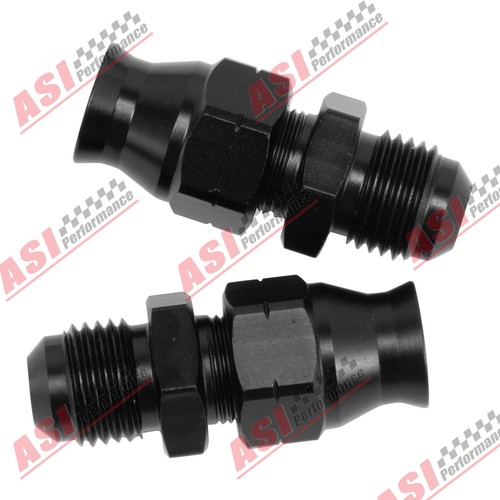 To 5/16" Hardline Compression Fitting Adapter Aluminum AN6 2 Pcs 6AN ...