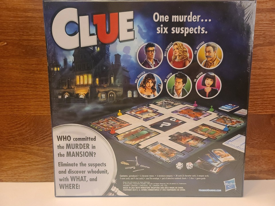 CLUE 2018 Classic Mystery Game - NEW FACTORY SEALED! | eBay