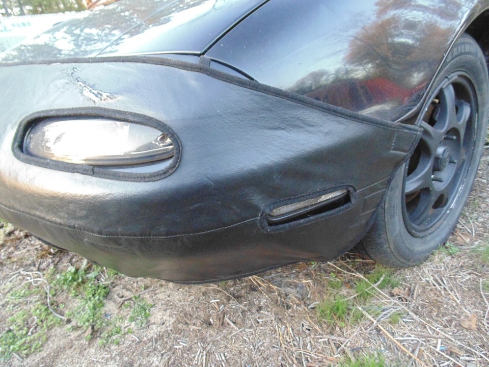 90-97 Mazda Miata Front Nose Mask Bra Bug Protector Black NA 91 92 93 ...