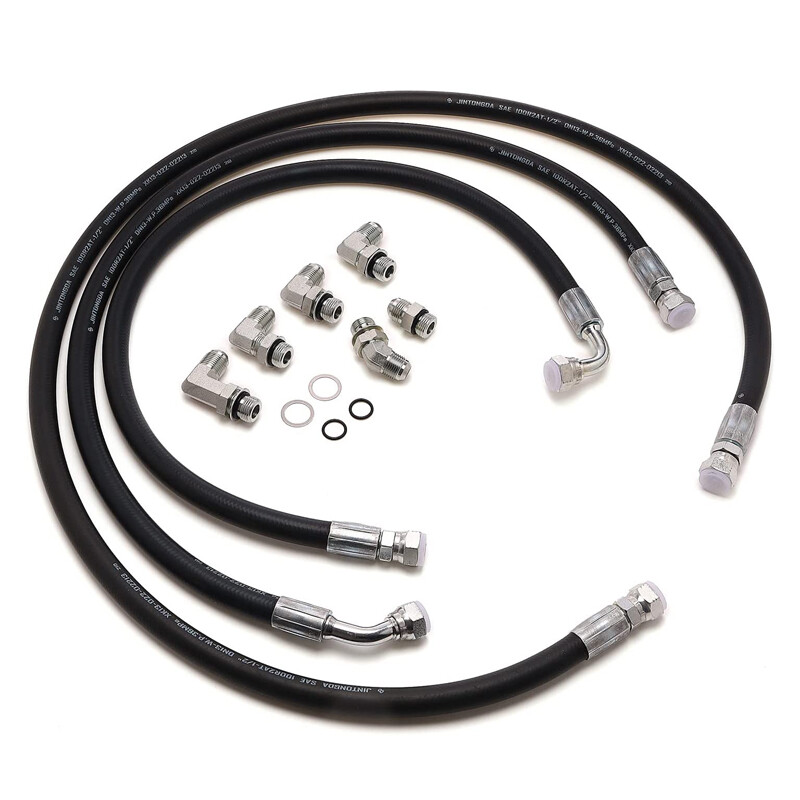 Duramax Transmission Lines HEAVY DUTY Cooler Hoses For 06-10 GM 6.6L ...