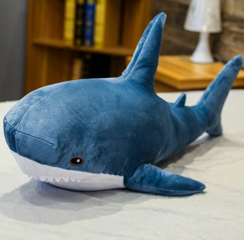 New! 100cm IKEA BLAHAJ Shark Plush Toy Large Pillow Doll Children Kids ...