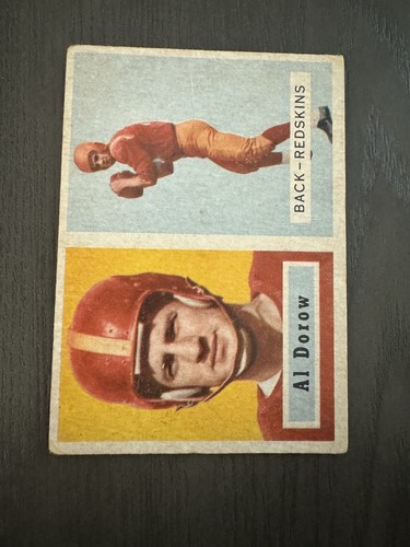 1957 Topps #24 AL DOROW Washington Redskins Football Card | eBay