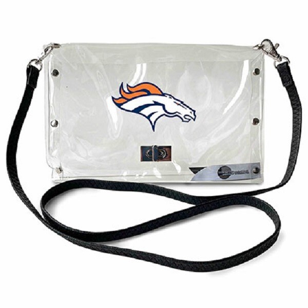 Denver Broncos Clear Envelope Purse, NFL Crossbody Stadium Approved | eBay