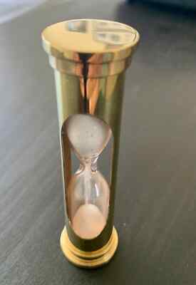4” Brass Sand Timer 30 Seconds Brass Hourglass Sand Timer Navigation Maritime | eBay