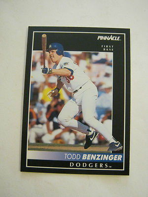 1992 Pinnacle #438 Todd Benzinger Baseball Card, Ex Cond (EB1-31) | eBay
