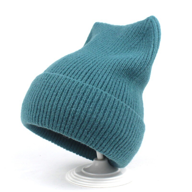 Men's and Women's Warm Knit Autumn/Winter Hats Solid Colored Beanie ...