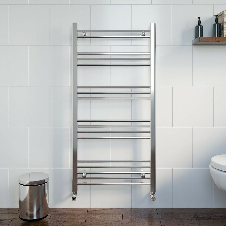 Bathroom Straight Curved Heated Towel Rail Radiator Rad Ladder Chrome ...