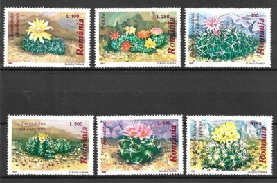 #8412 ROMANIA 1992 FLORA FLOWERS CACTUS SET YV 4389-94 MNH | eBay