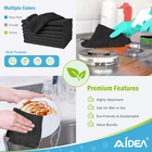 Black Microfiber Cleaning Cloths-8Pk, Soft Absorbent Microfiber Towels ...