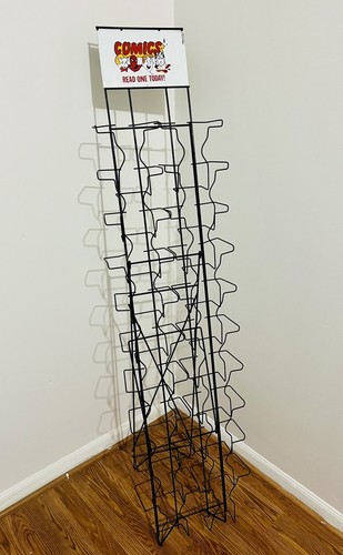 1960s Vintage Metal Comic Book Store Rotating Display Rack | eBay