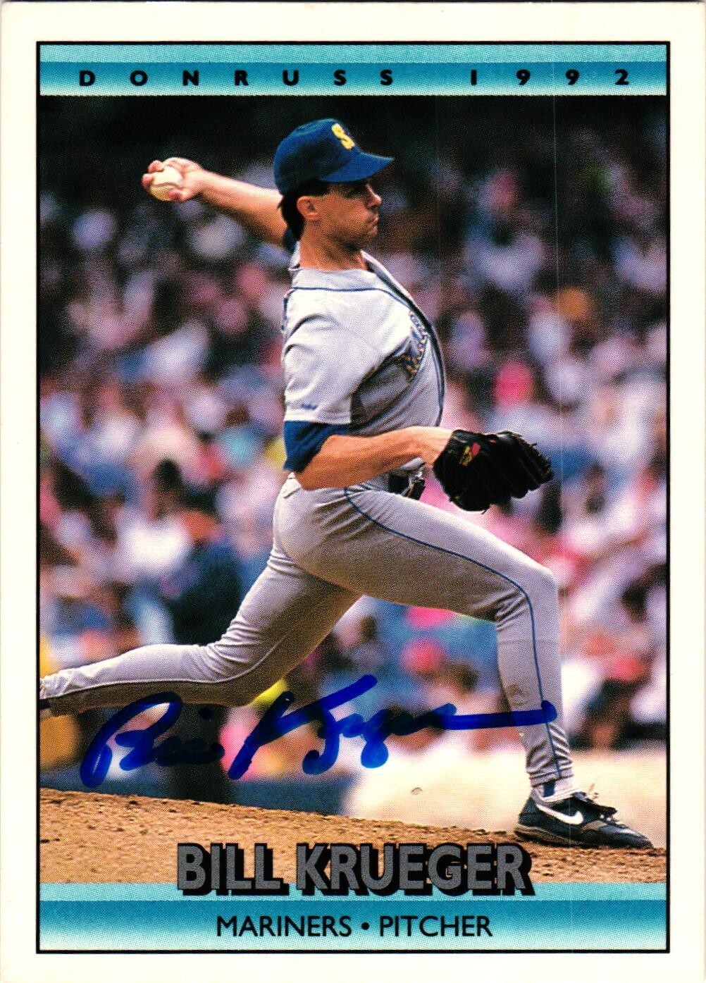 Bill Krueger Signed #672 1992 Donruss MLB Baseball Card AUTO Mariners | eBay