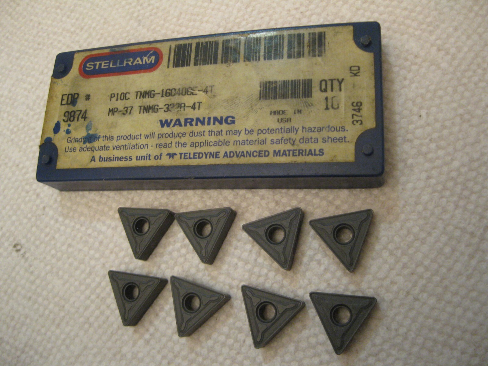 Stellram TNMG 332A-4T TNMG-160408E MP-37 Carbide Insert,8 Inserts | eBay