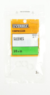 Everbilt 3/8 in. Nylon Compression Sleeve Fittings (3-Pack) 543 640 A ...