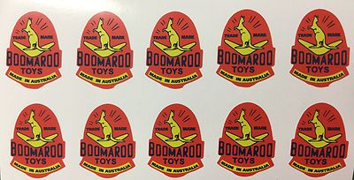 Boomaroo Stickers Red Wyn Toy Sticker Decals Collectable Vintage Toy ...
