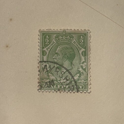 Extremely Rare Stamp Half Penny King GEORGE V stamp 1921 | eBay UK
