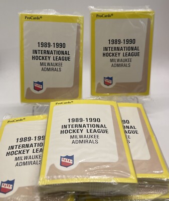1989-90 Pro Cards 25-card IHL Milwaukee Admirals Hockey Team Set Rob ...