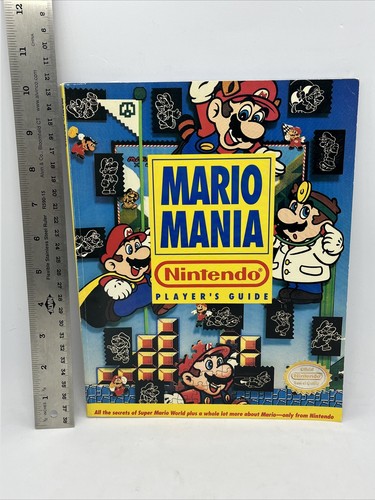 MARIO MANIA Nintendo Players Guide (1991) - Super Mario World SNES NICE ...