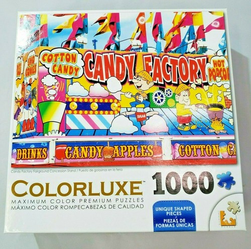 Colorluxe Candy Factory Fairground Concesssion Stand 1000 PC Jigsaw ...