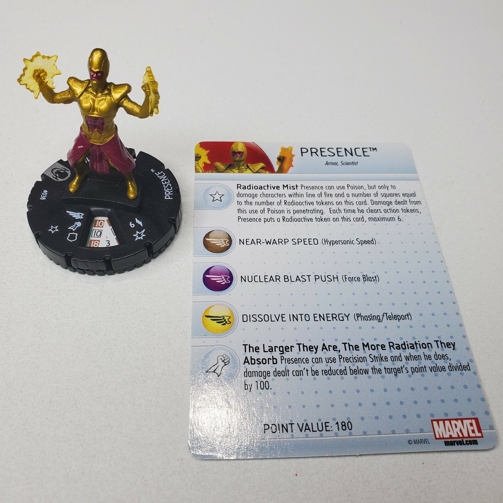 Marvel Heroclix Age of Ultron set Presence #038 Rare figure w/card | eBay