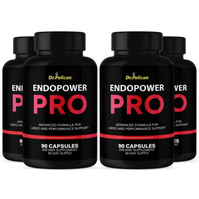 Endopower Pro- Bodybuilding & Men's Health Support- 4 Bottles- 360 ...