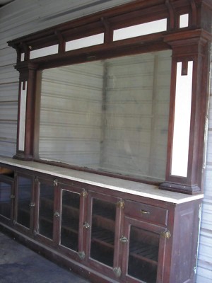 Antique 10’ Back Bar. Original Finish Drug Store Bar Tavern Bar Saloon ...