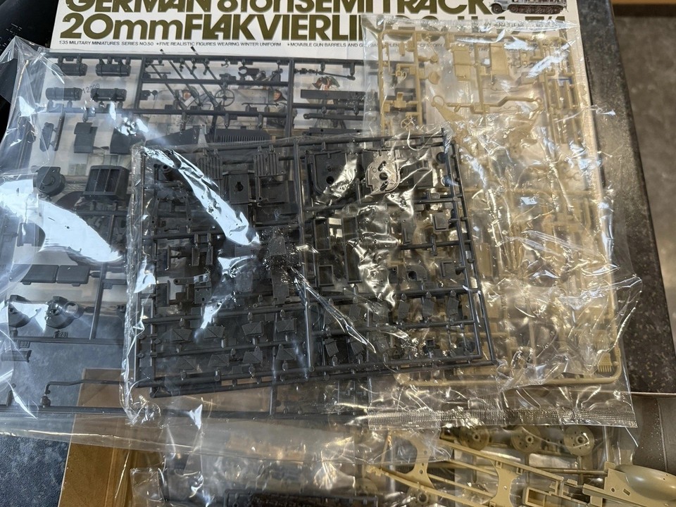 Tamiya German 8 Ton Semi Track 20mm Flak 1:35 (No Figures) | eBay