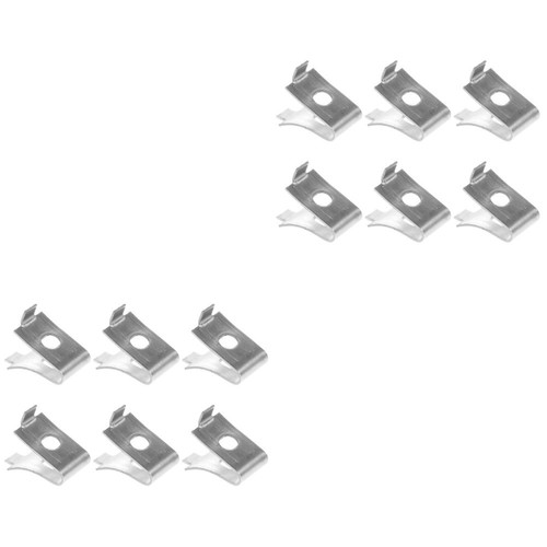 2 Pack Stainless Steel Partition Bracket Shelving Shelf Clip Clips for ...