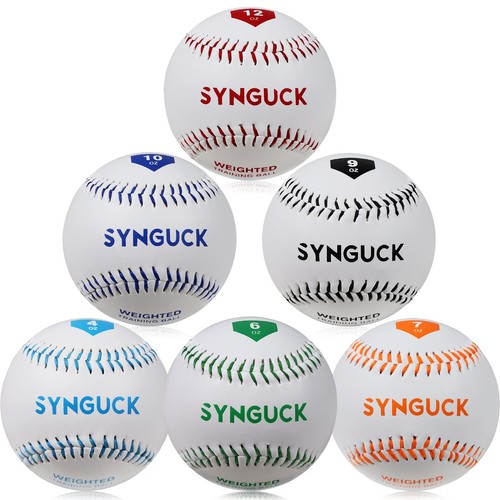 Weighted Baseballs for Throwing Help Increase Pitch Velocity Set of 6 ...