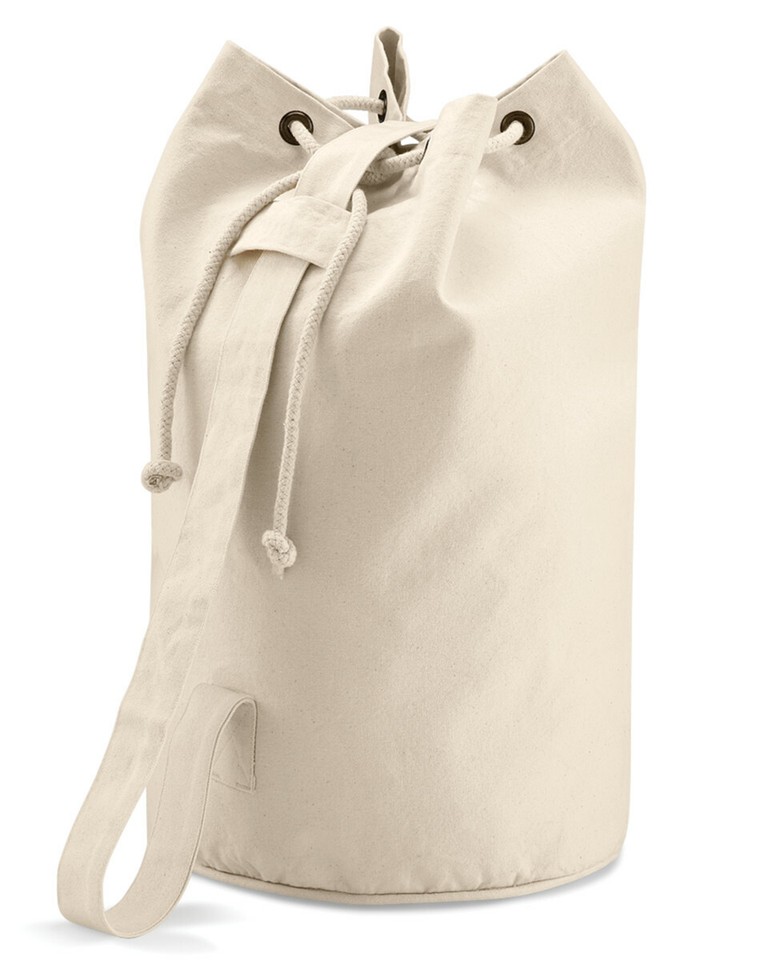 Canvas Duffle Bag Mens Womens Drawstring Sailor Style Kit Bag Gym ...