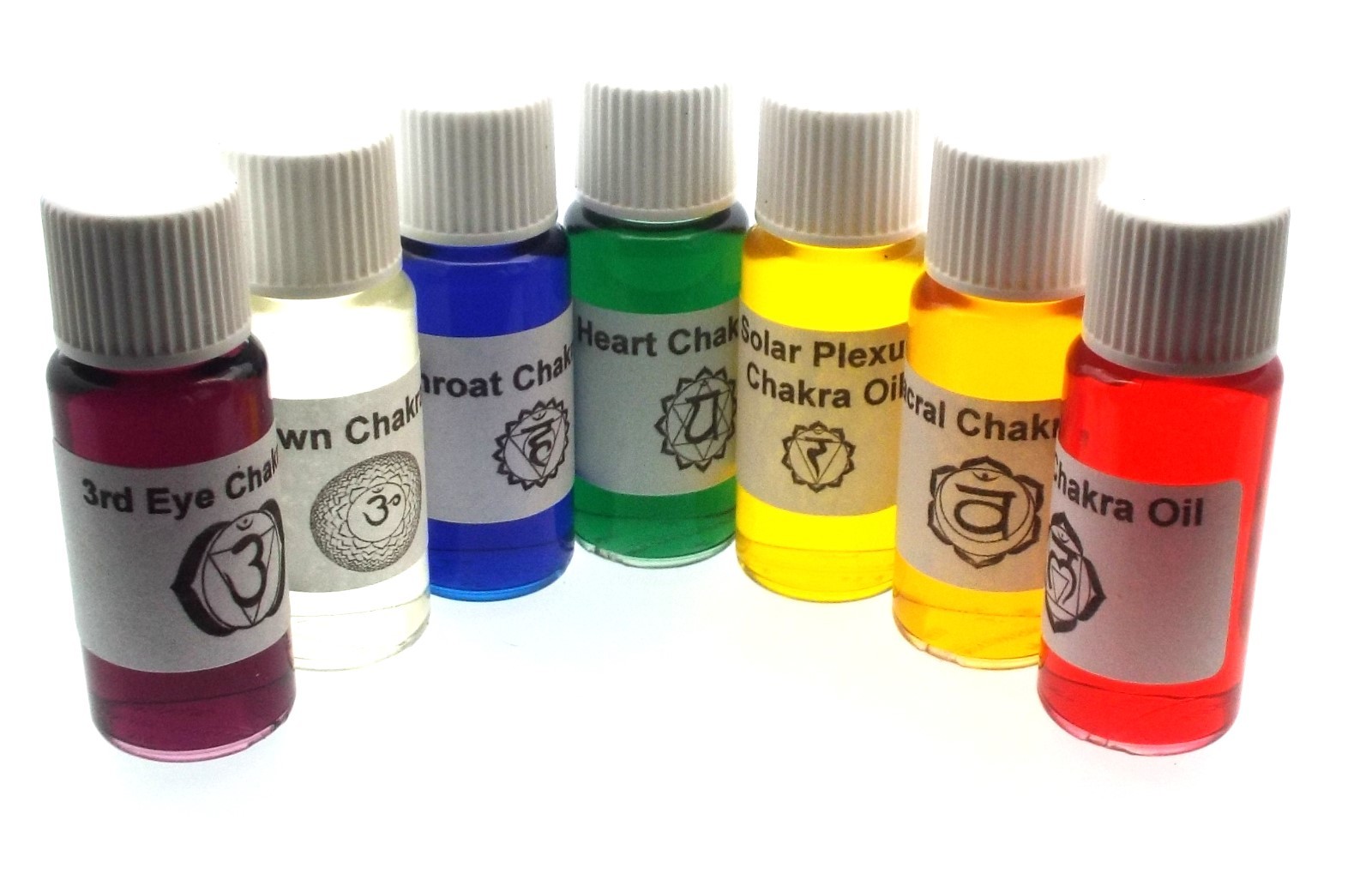 SET OF SEVEN CHAKRA OILS healing wicca spell reiki | eBay UK