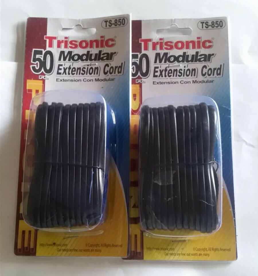 trisonic 50ft. phone modular extension cord | eBay