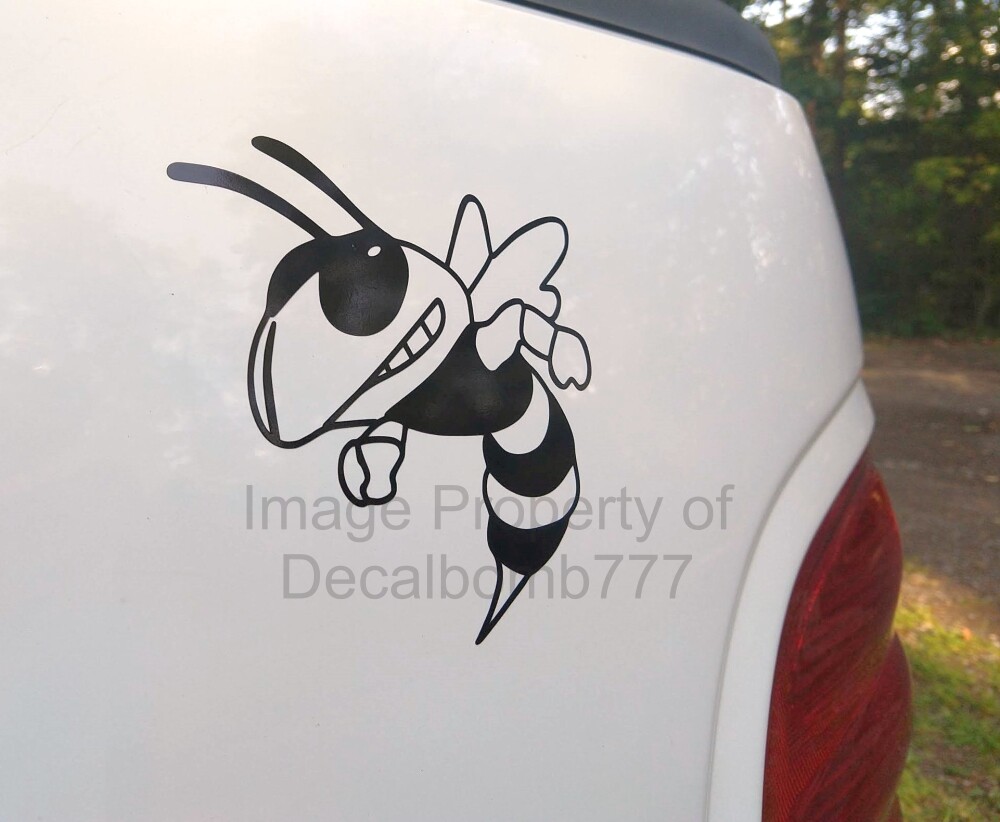 Angry Bee Hornet Decal Sticker - Vinyl Diesel Turbo Car Truck Lift ...