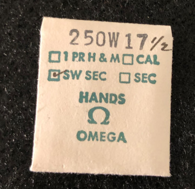 Vintage Omega Cal 250 Sweeping Second Hand NOS Genuine SW 250W 17 1/2 ...