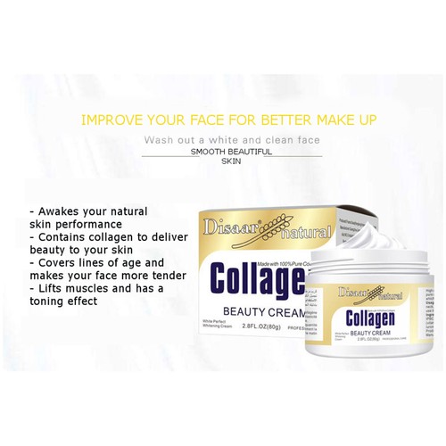 DISAAR Pure Collagen Beauty Cream Anti Aging Wrinkles Moisturizing 80g ...